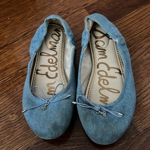 Sam Edelman | Shoes | Sam Edelman Denim Ballet Flats | Poshmark